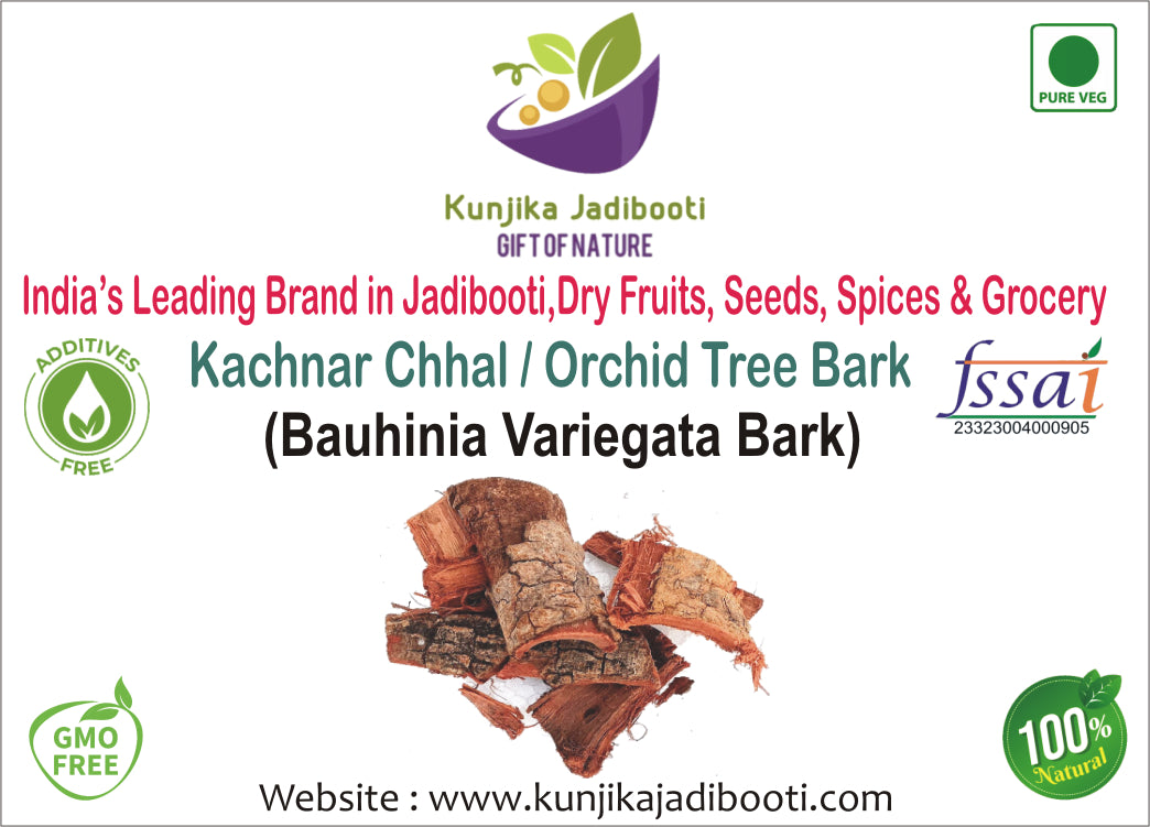 Buy Kunjika Jadibooti Kachnar Chhal - Orchid Tree Bark - 100 gm at Halfrate