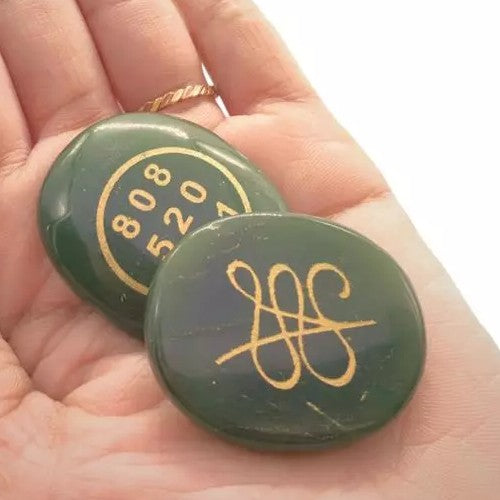 Zibu Symbol Buy Green Jade Crystal Stone Money Switchword | Mystiq