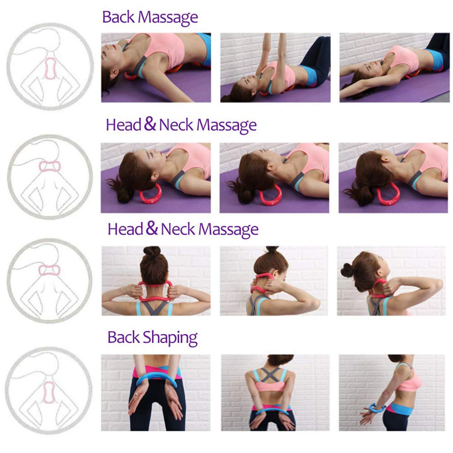 Pilates magic circle neck exercises store